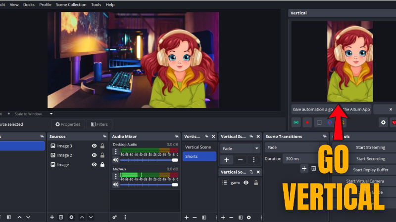 How To Set Up Vertical Video In OBS
